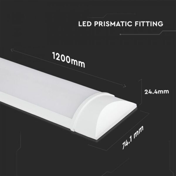4Ft Prismatic LED Fitting - 40W - SONICA - Electrical Wholesaler