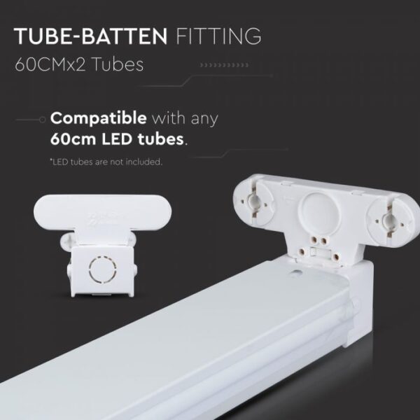 2FT Twin Batten Fitting - with 2 LED Tubes - SONICA - Electrical