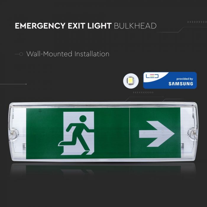 Emergency Exit LED Light - 3W - SONICA - Electrical Wholesaler