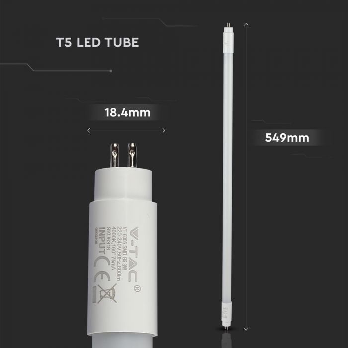 2Ft T5 LED Tube Light - 8W - SONICA - Electrical Wholesaler